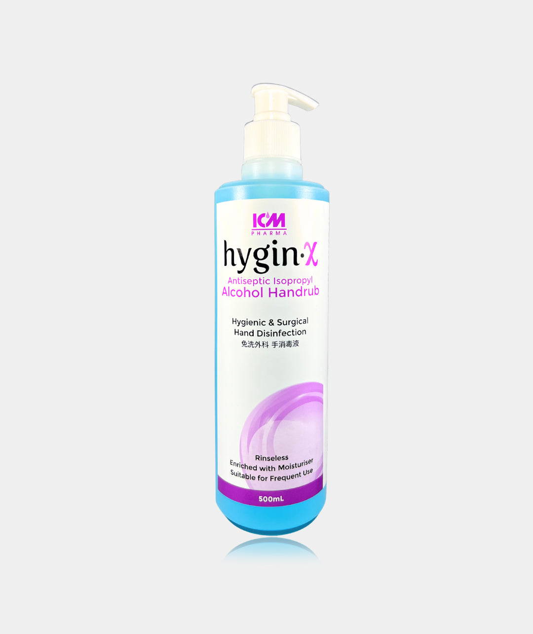 Hygin-X Antiseptic Isopropyl Alcohol Handrub – ICM Pharma