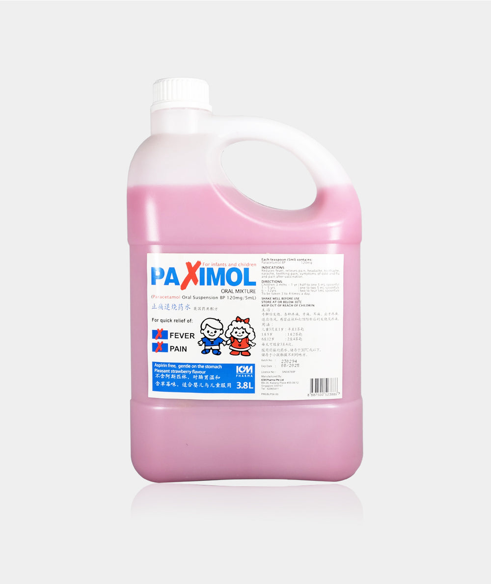 Paximol Oral Mixture (Paediatric) – ICM Pharma